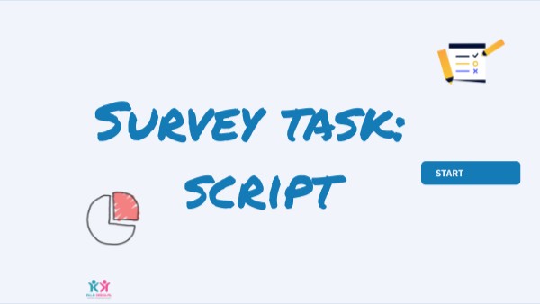 Survey task (DUA) | Genially