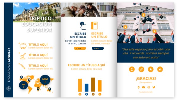 Tríptico Educación Superior