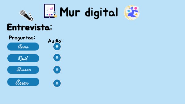 Mur digital-Anna R, Asier , Raul , Sharon