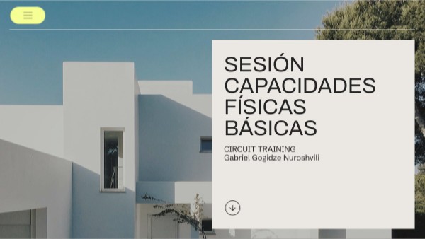 Sesión Capacidades físicas básicas. CIRCUIT TRAINING
