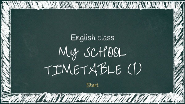 My timetable | Genially