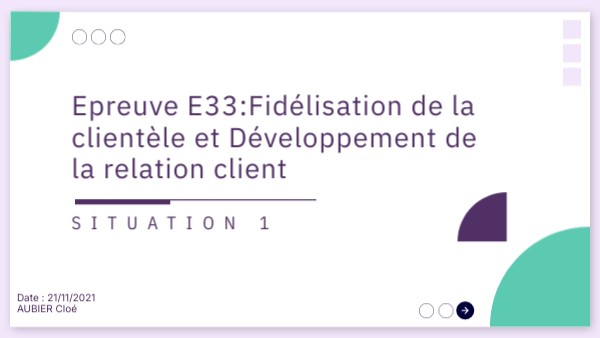 Présentation E33 AUBIER Cloé