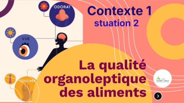 La qualité organoleptique des aliments | Genially