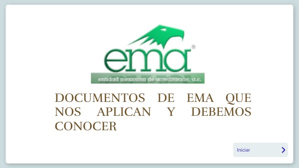 Presentación documentos EMA | Genially