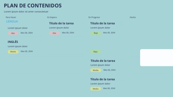 CALENDARIO PLAN DE CONTENIDO | Genially