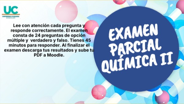 Examen Parcial Quimica 2