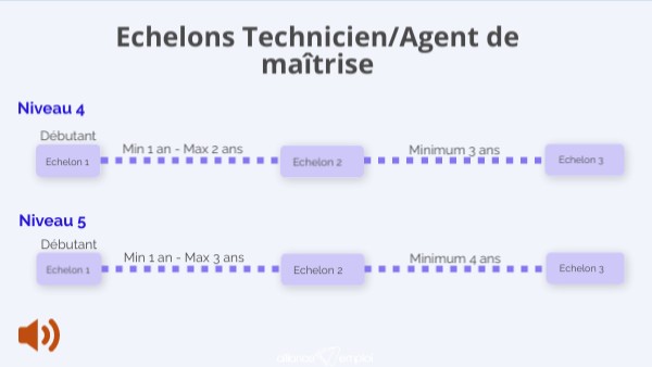 Echelons Technicien/Agent de maîtrise
