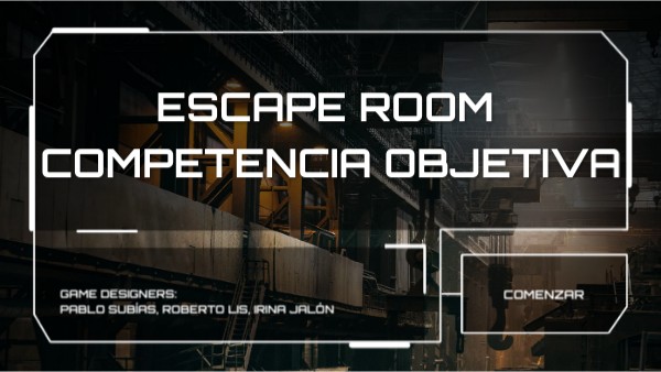 Copy - ESCAPE GAME INDUSTRIAL