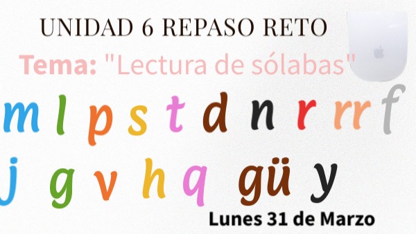 Lectura de silaba | Genially