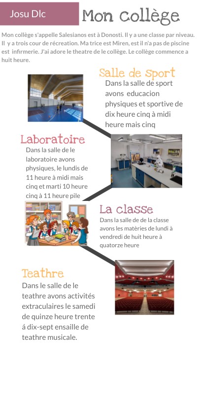 Mon collège | Genially
