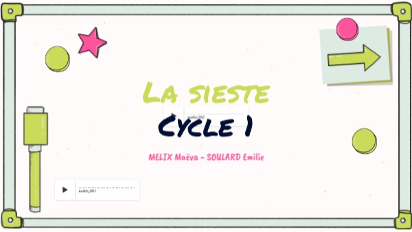 La sieste en cycle 1 | Genially