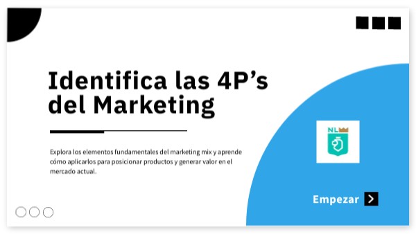 Identifica las 4P’s del Marketing