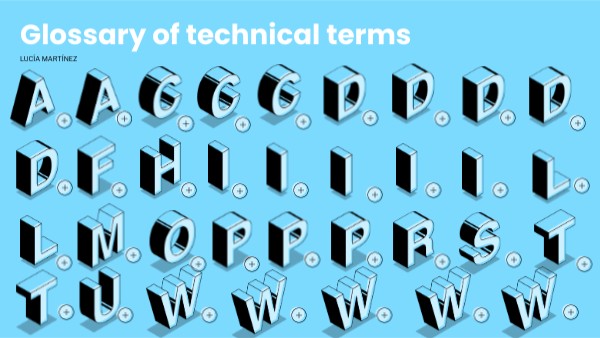 Glossary of technical terms