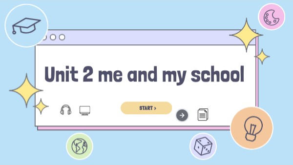 Unit Me and my school 5eme | Genially