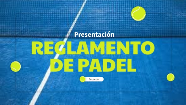 PRESENTACIÓN PADEL
