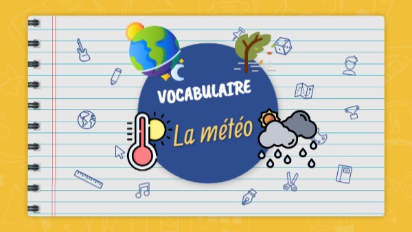 La météo : vocabulaire | Genially