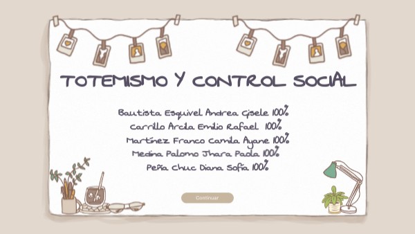 Totemismo y Control Social | Genially