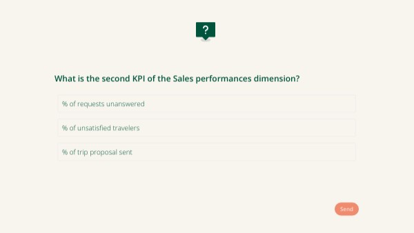 What is the second KPI of the Sales performances dimension?
