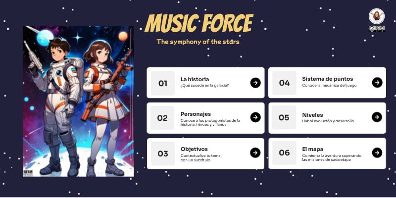 MUSIC FORCE. The symphony of the stars