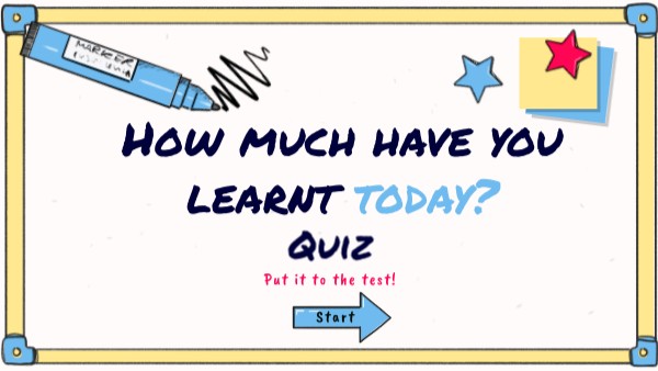 Check your learning! | Genially