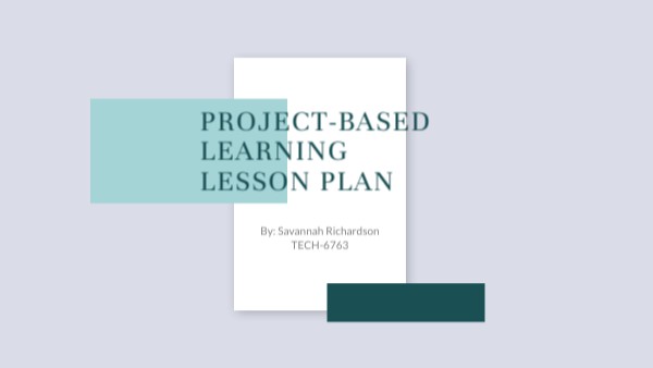 Project Based Learning Presentation