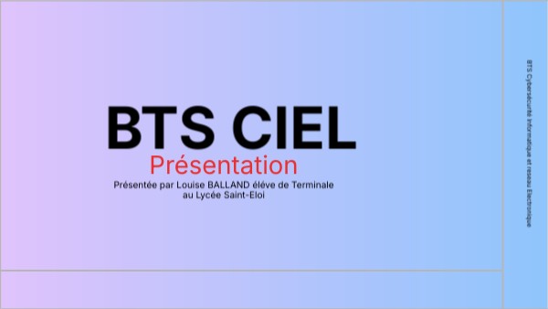 BTS CIEL | Genially