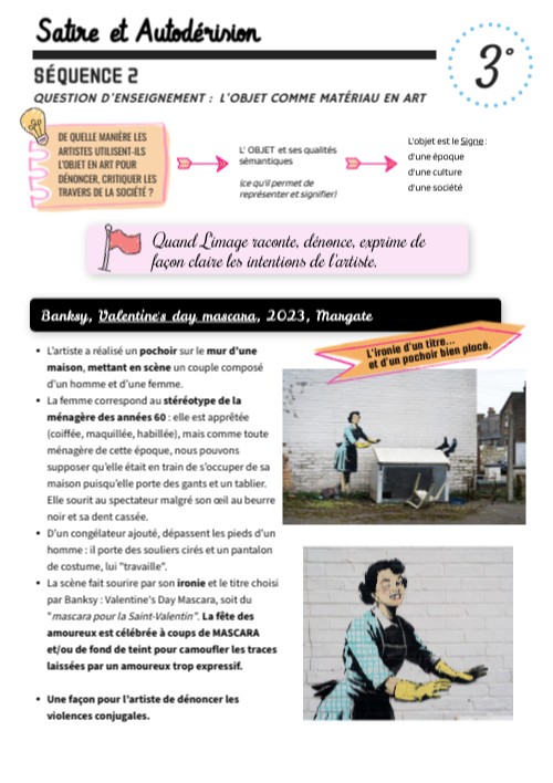 Satire et Autodérision - Fiche Ref