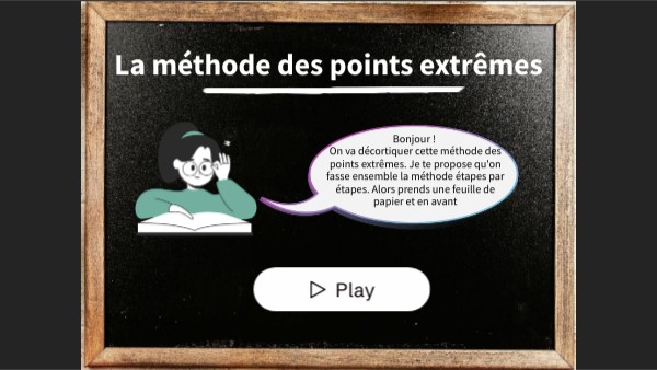 Méthode de calcul points extrêmes | Genially