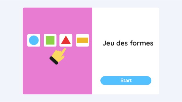 Jeu sur les formes maternelle