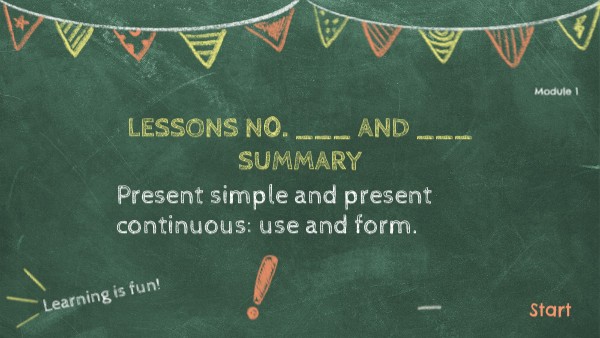 Present simple and continuous | Genially