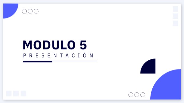 Modulo 5