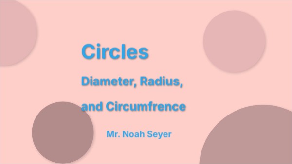 Exploring Circles