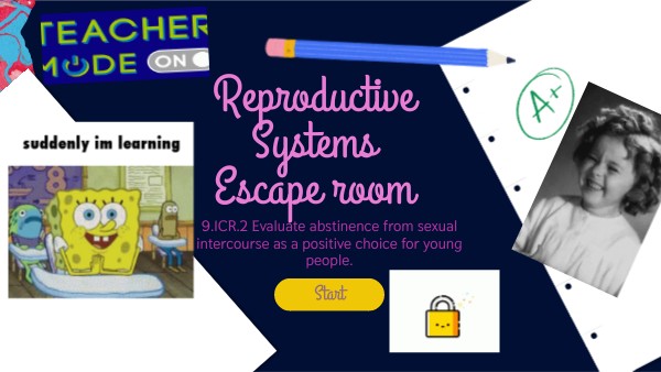 Reproductive System Escape Room | Genially