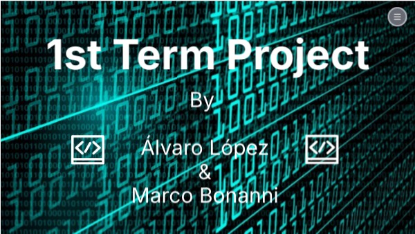 1st Term Project Computational Science 2ESO