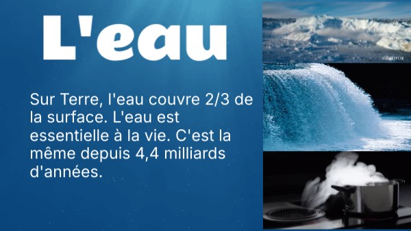 Exposé EAU | Genially