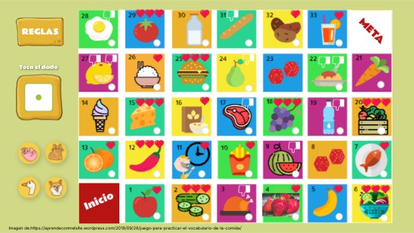 Juego: ¡Me gusta la comida!