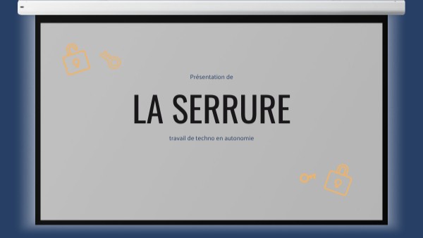 Serrure Techno PRESENTATION | Genially