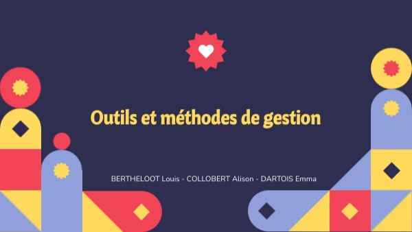 Outils et méthodes de gestion