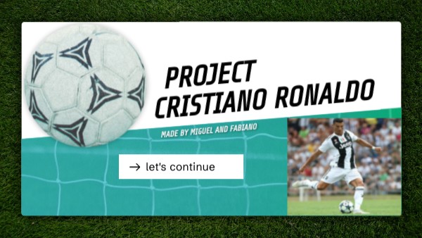 Project Cristiano Ronaldo | Genially