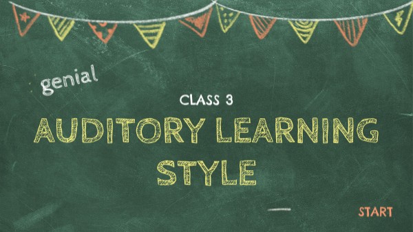 Auditory learning style