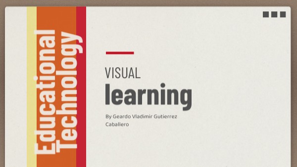 Visual learning
