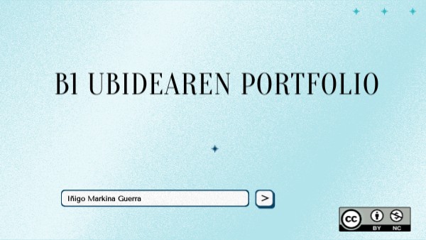 B1 ubidearen portfolioa