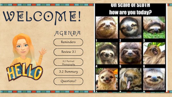 3.1.2. Portrait Photography & Assignment