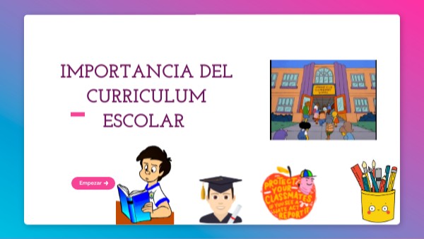 IMPORTANCIA DEL CURRICULUM ESCOLAR