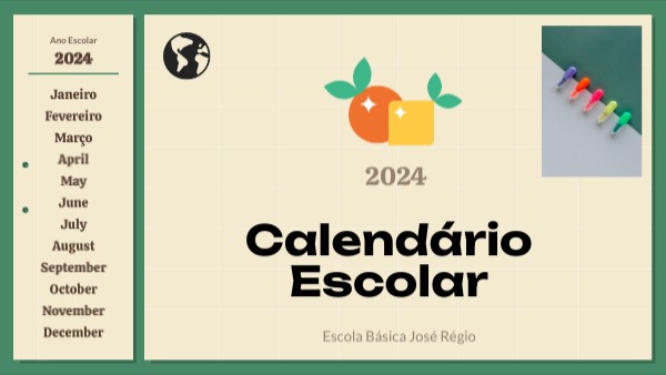 Calendário curso 2024 | Genially