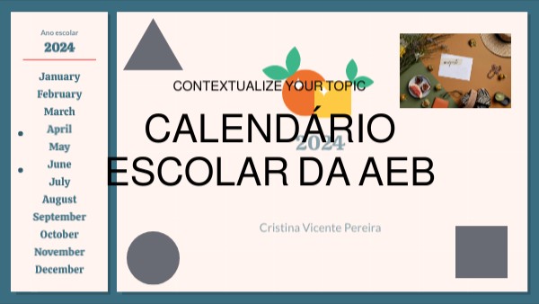 Calendário curso 2024 | Genially