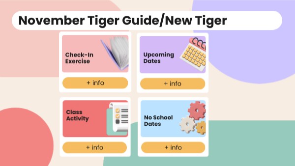 November Tiger Guide/New Tiger