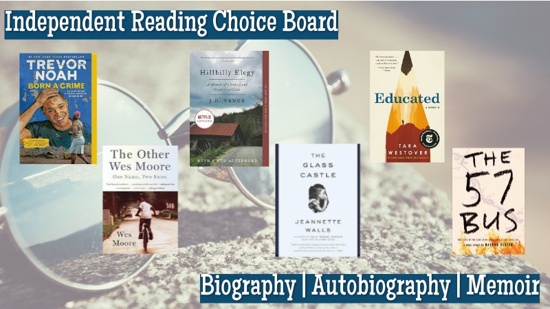 Novel Choice: Biography/Autobiography/Memoir