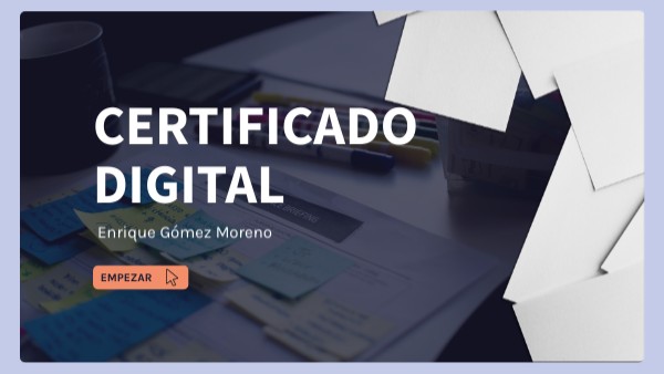 Certificado Digital | Genially