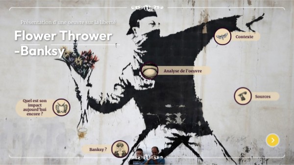 Présentation Banksy The Flower Thrower | Genially